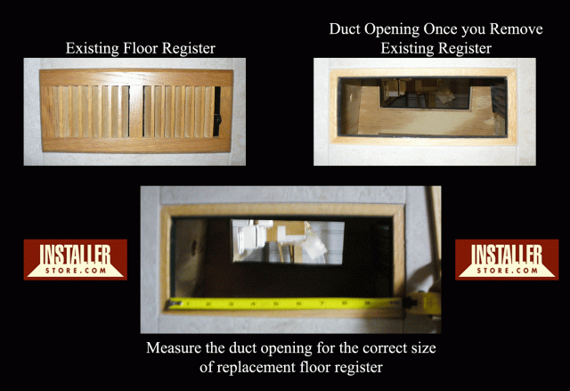 How to Measure Floor Registers and Grilles | Installerstore.com Blog