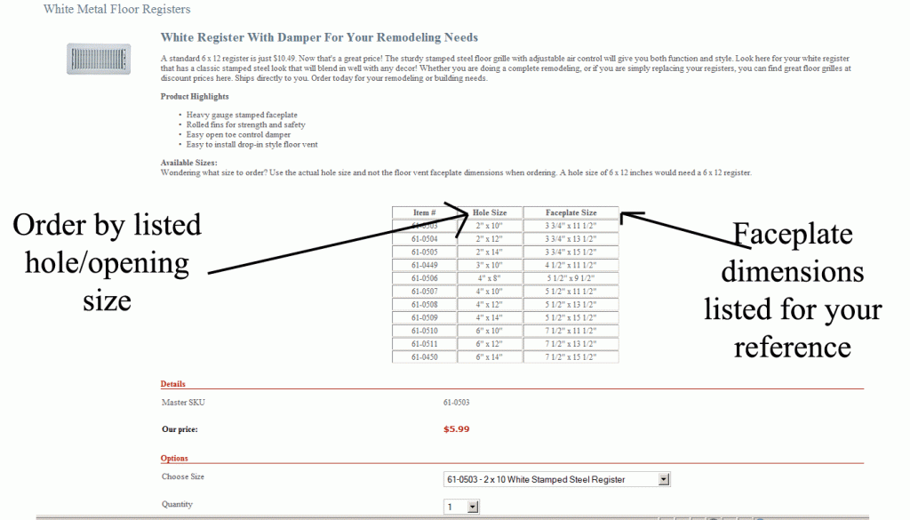 How to Measure Floor Registers and Grilles | Installerstore.com Blog